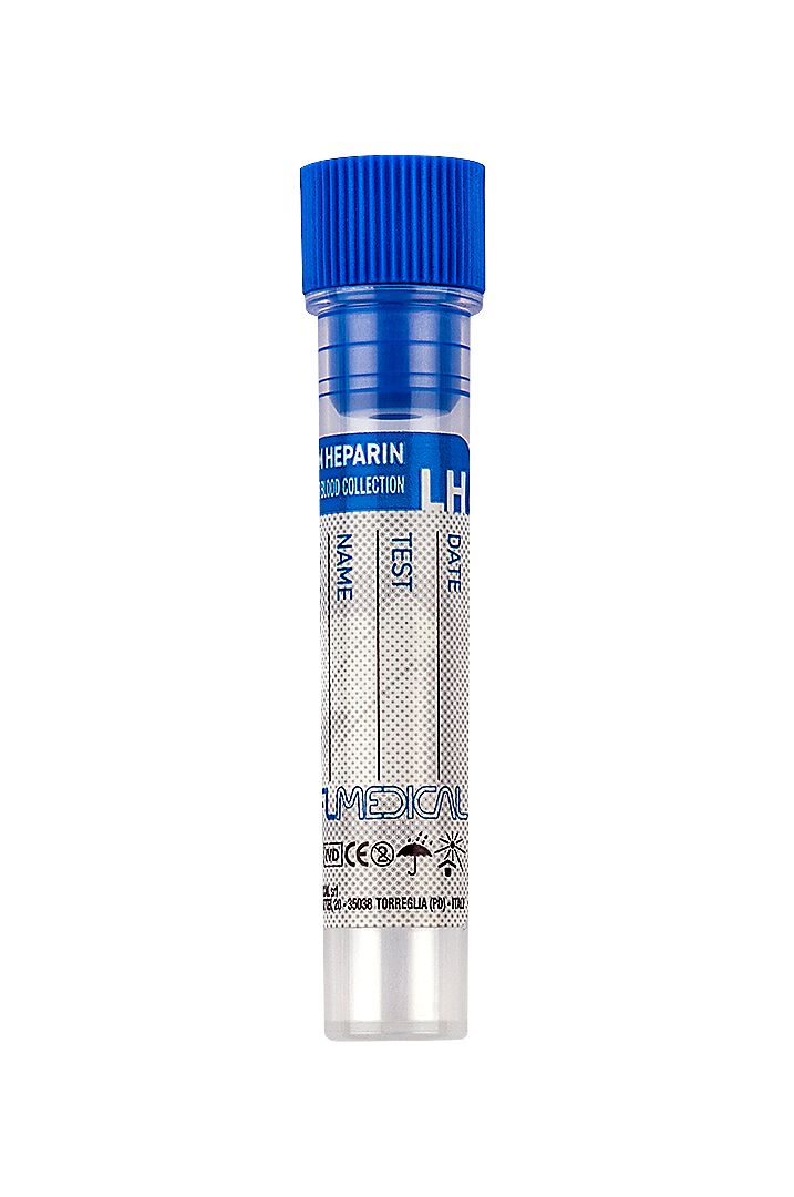 Test tube with lithium heparin x 1 ml of blood - FL Medical ...