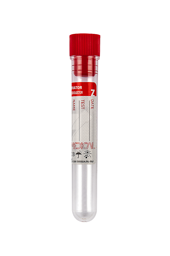 Test tube with clot activator - FL Medical | Laboratory Disposable