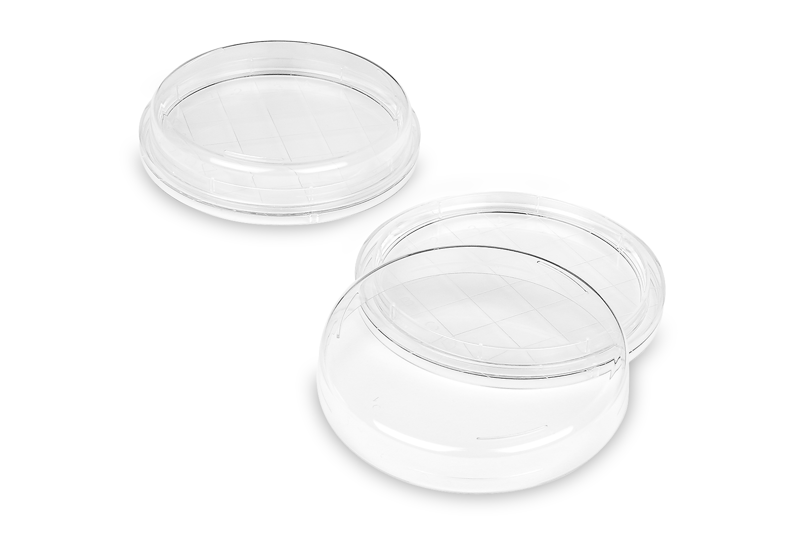 Contact petri dish triple vents with counting grid ø 55 mm - FL Medical ...