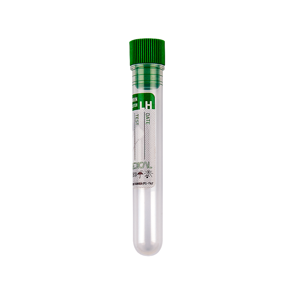 Test tube with lithium heparin - FL Medical | Laboratory Disposable